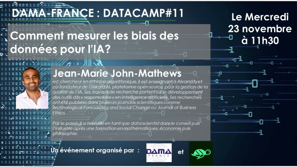 Webinaire – Comment mesurer les biais des données pour l’IA | Dama France